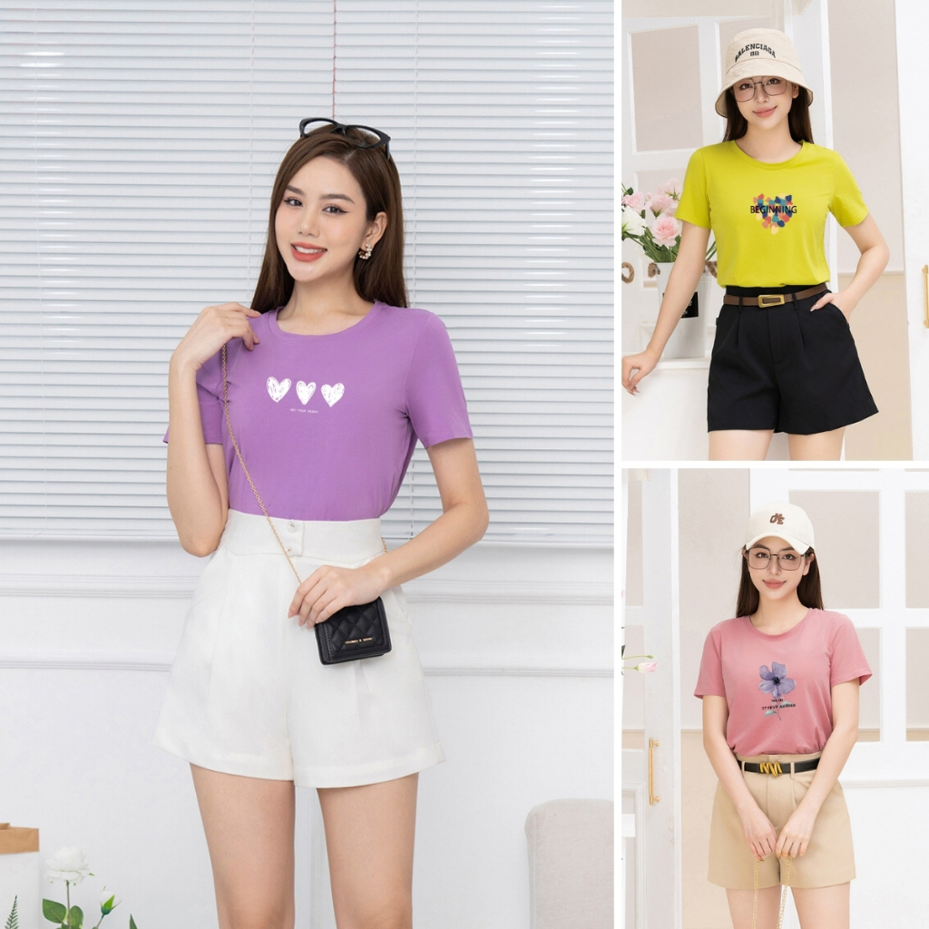 [Form Vừa] Áo thun nữ Lẻ Size Giao Mẫu Lộn Xộn - Hình ngẫu nhiên - Áo ...