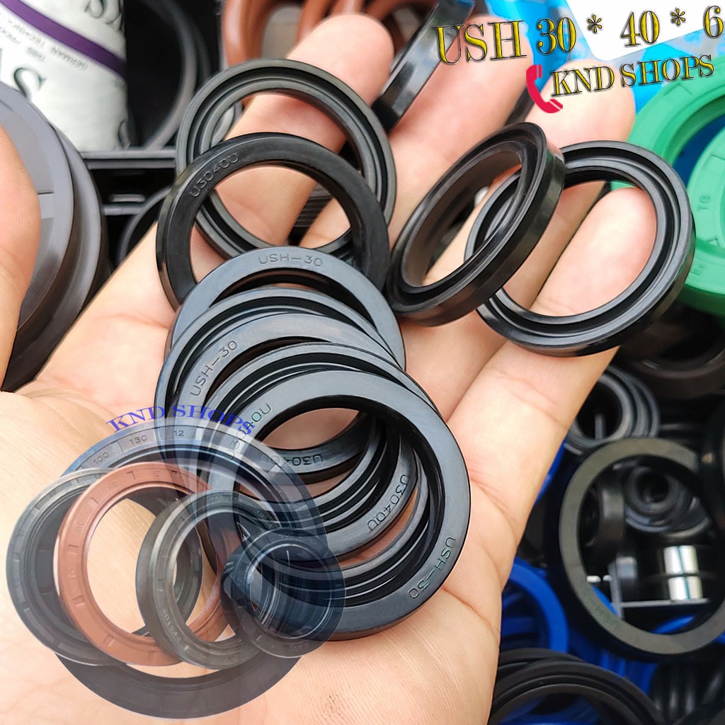 Phớt ben thủy lực USH 30*40*6 | USH 32*42*6 chuyên cho máy đào, máy xúc ...