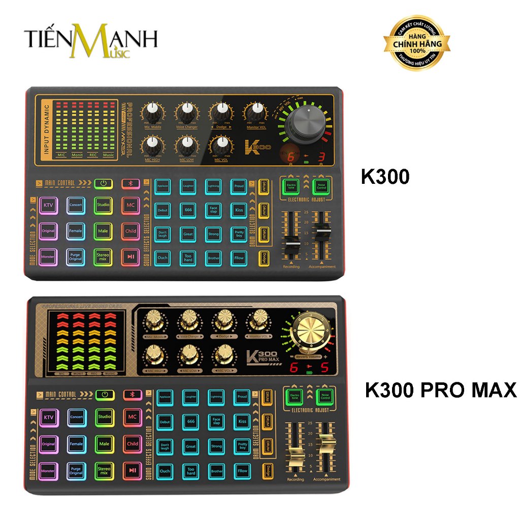Soundcard Thu Âm, Hát Livestream, Karaoke K300, K300 Pro Max - Bộ Sound ...