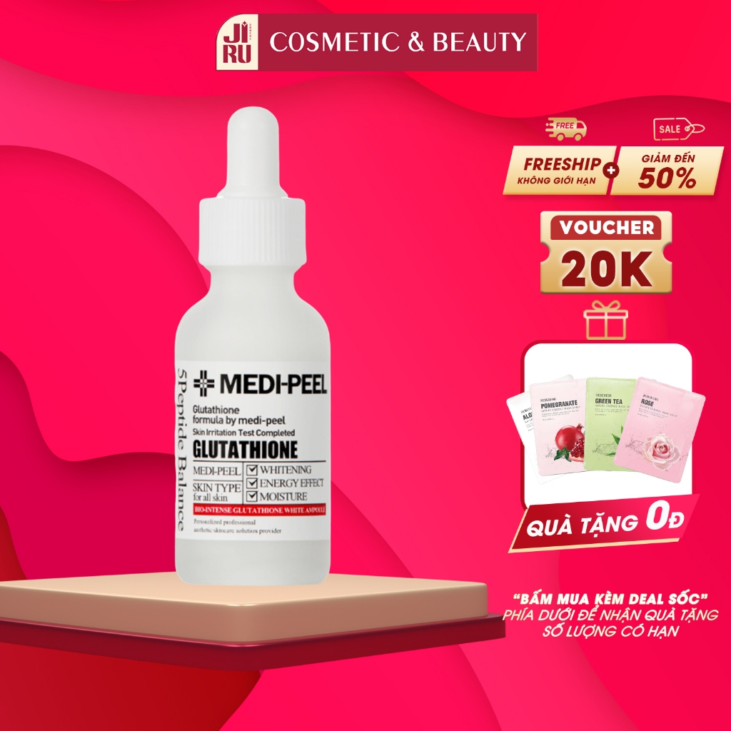 Serum dưỡng trắng MEDIPEEL Glutathione 600 Se Khít Lỗ Chân Lông 30ml ...