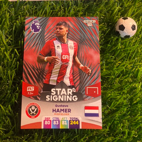 THẺ LẺ - STAR SIGNING - PANINI ADRENALYN XL EPL 2024 - GUSTAVO HAMER ...