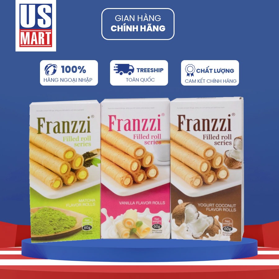 Bánh Cuộn Nhân Kem Franzzi 60g | Shopee Việt Nam