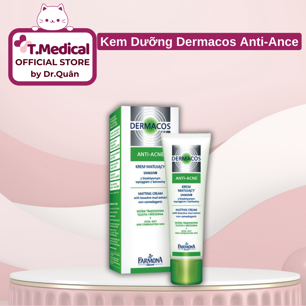 Kem Dưỡng Kiềm Dầu & Giảm Mụn Dermacos Anti Acne Matting Cream 50Ml ...
