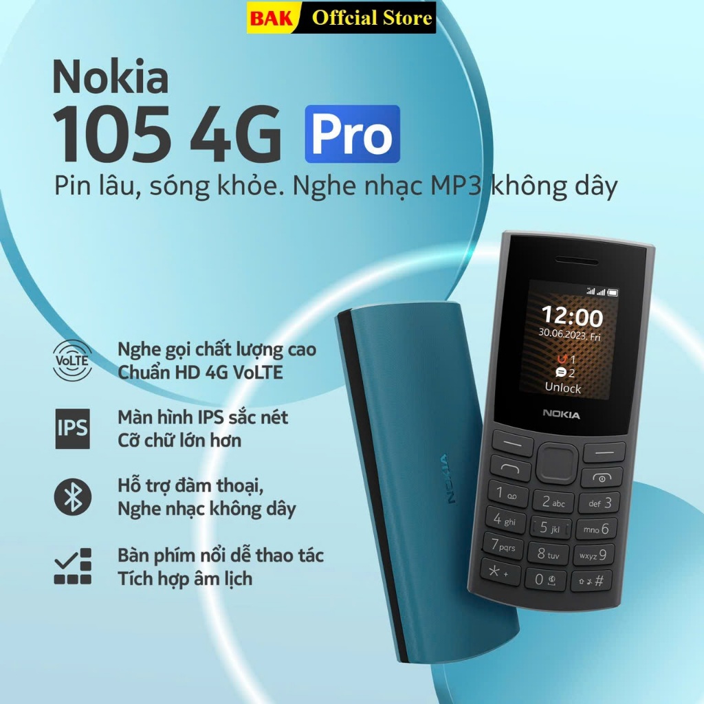 SU49 Điện Thoại 105 Pro 4G chính hãng BAK | Shopee Việt Nam