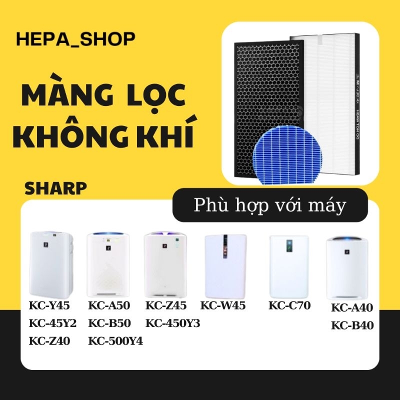 Màng Lọc Không Khí Sharp KC-Z45, KC-A50, KC-B50, KC-W45, KC-Y45, KC-A40, KC-B40, KC-45Y2, KC ...