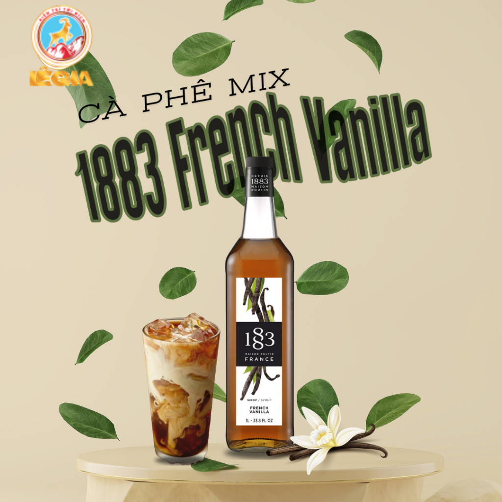 (CÓ MẪU CHIẾT) SIRO/SIRUP 1883 VANI PHÁP 1L - 1883 FRENCH VANI SIRUP ...