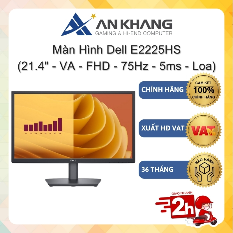 Màn Hình Dell E2225HS (21.4 inch - VA - FHD - 75Hz - 5ms - Speakers ...