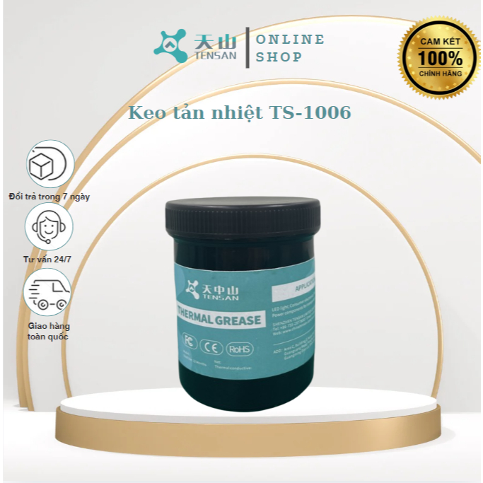 Keo Tản Nhiệt Đèn LED TS1006 TENSAN Độ Tản Nhiệt 2.5W/M.K 1000G ...