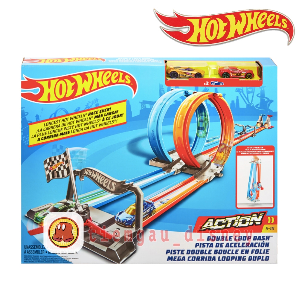 Đồ Chơi HOT WHEELS Trường đua vòng lặp kép - Hot Wheels Double Loop ...