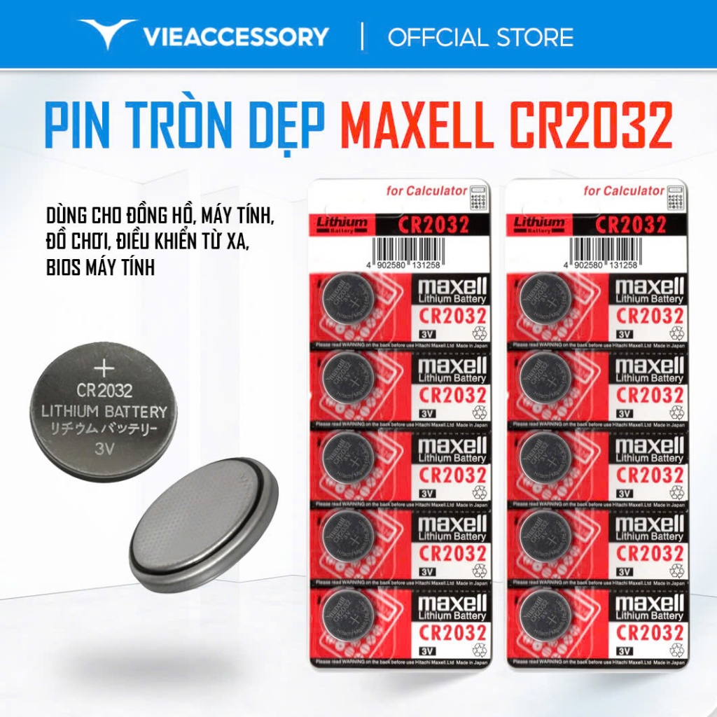 Pin CMOS Maxell CR2032 - 2032 3v - Hàng Chính Hãng | Shopee Việt Nam