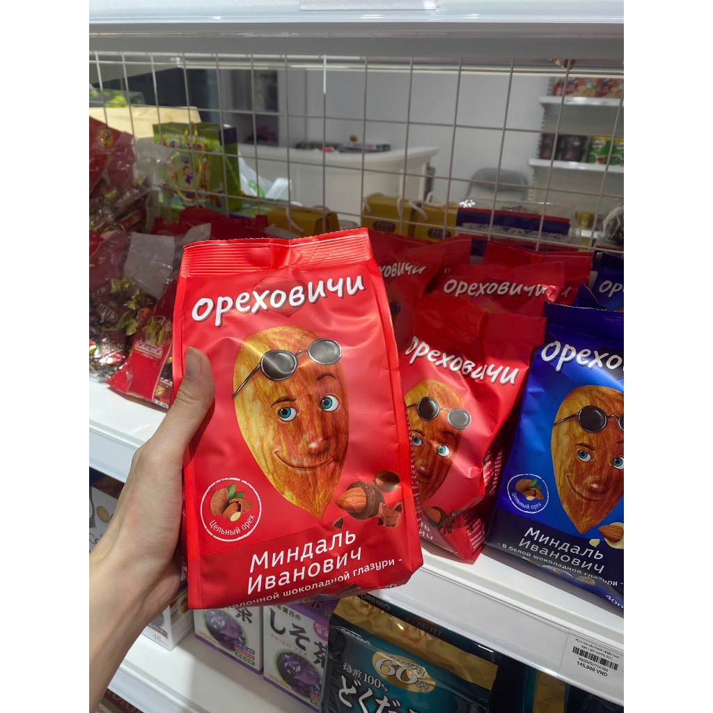 Kẹo socola hạnh nhân Ivan Nga túi 400g bánh kẹo Hải Anh Minimart | Shopee Việt Nam