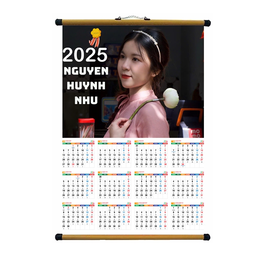 Lịch 2026 Treo tường In hình theo yêu cầu A3 (đặt hàng tại shopee và ...