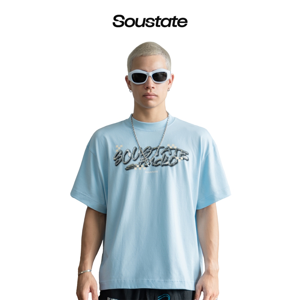 Áo Thun Big Boxy Soustate Studio Chrome 100% Cotton (Xanh) - SOUSTATE ...