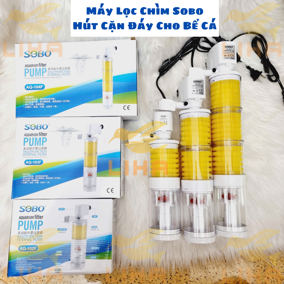 Máy Lọc Chìm Sobo AQ-101F AQ102F AQ103F AQ104F- Bộ Lọc Nước Hút Phân Bể Cá | Shopee Việt Nam