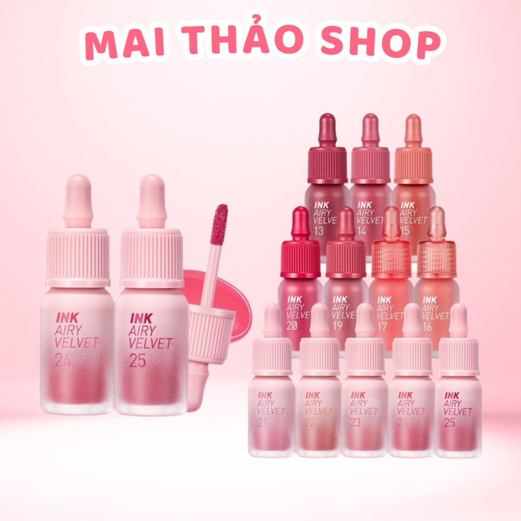 [01-35] Son kem Peripera Ink Airy Velvet Tint màu 26 27 28 30 A59 ...