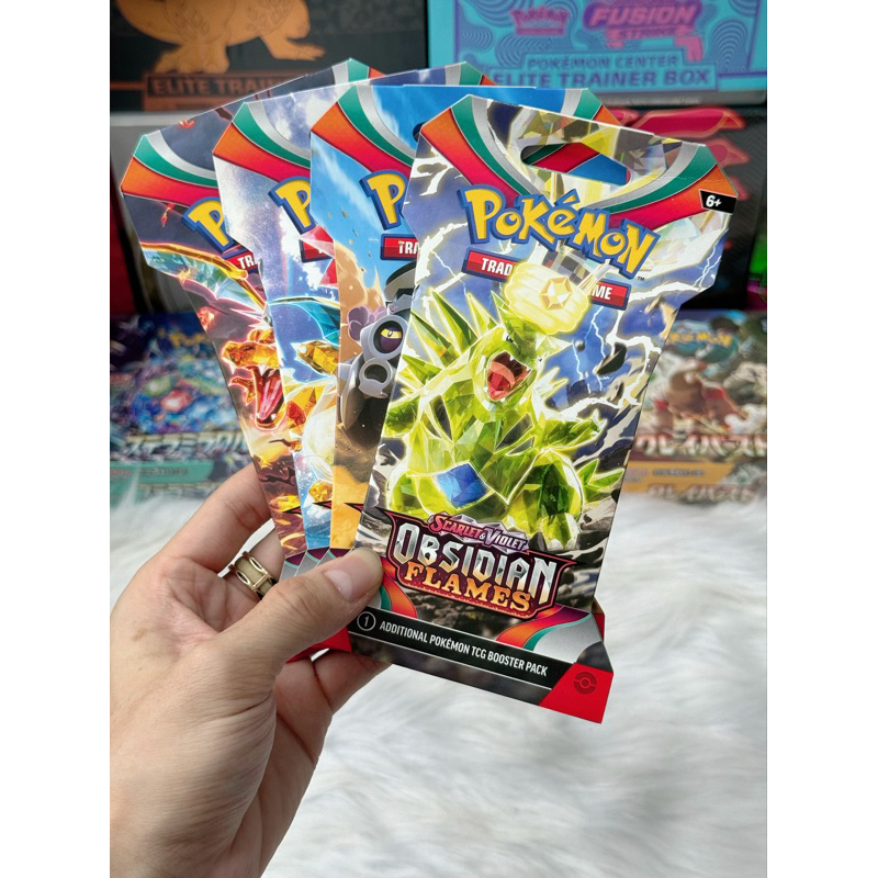 Pokémon TCG: Gói thẻ bài Scarlet & Violet-Obsidian Flames Sleeved Booster Pack (10 Cards ...