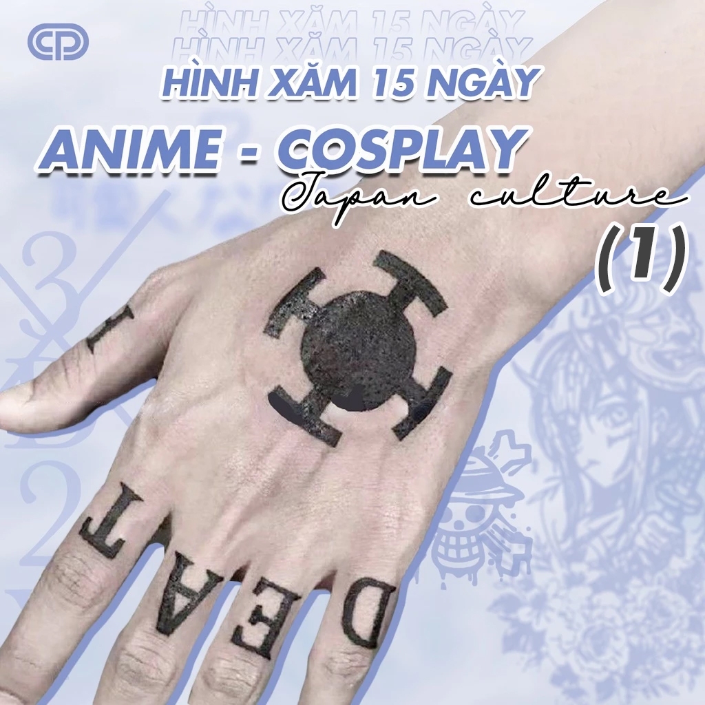 [BST ANIME] - Hình xăm tạm thời 15 NGÀY - chống nước, cọ xát ANIME ...