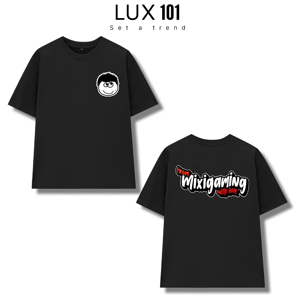 Áo Thun Độ Mixi Mixi Gaming Áo Phông Form Rộng Nam Nữ Unisex Chất Cotton Cổ Tròn Tay Lỡ LUX101 ...
