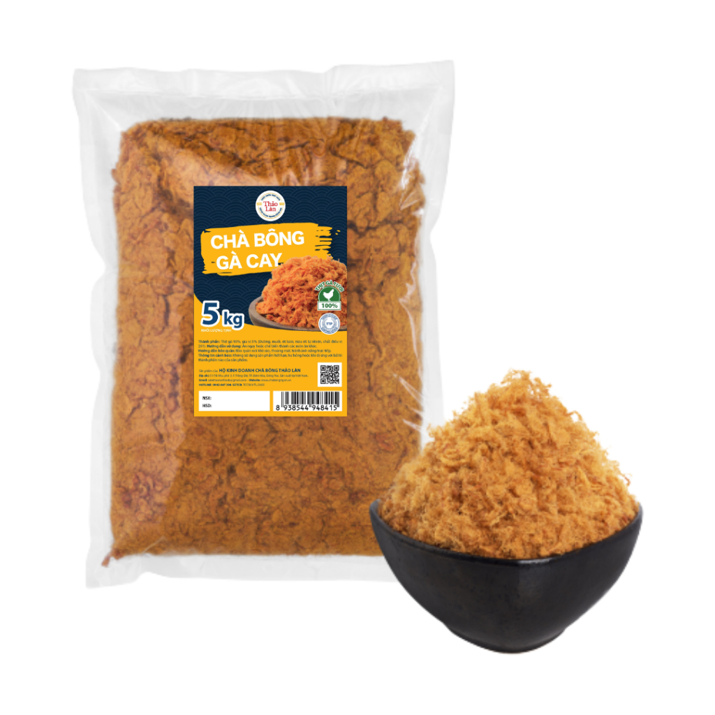 CHÀ BÔNG GÀ CAY THẢO LÀN FOODS 5KG | Shopee Việt Nam