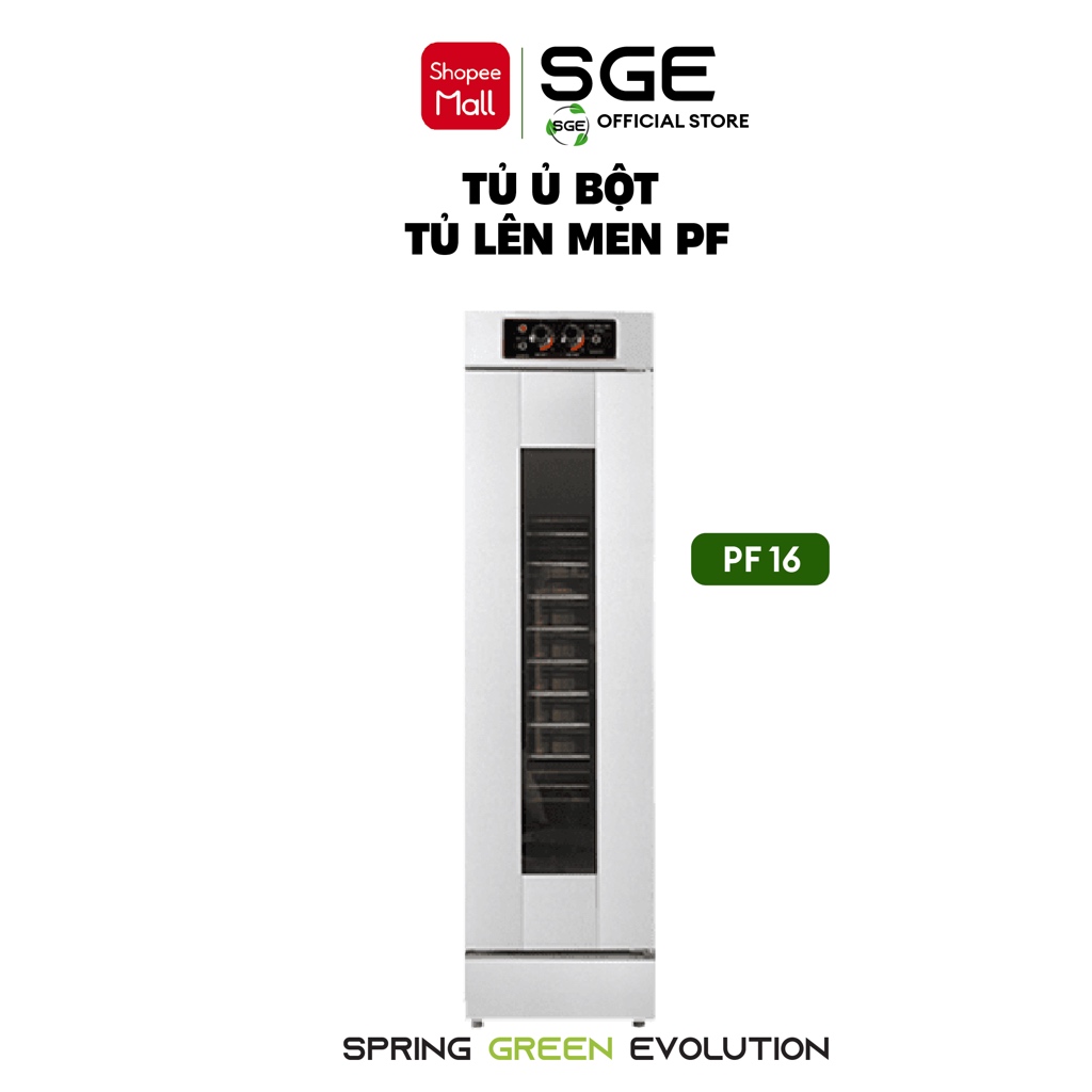Tủ Ủ Bột/ Tủ Lên Men Thực Phẩm SGE PF16 Điều Chỉnh Nhiệt, Độ Ẩm Chính Xác 3 Kích Cỡ Tiêu Chuẩn ...