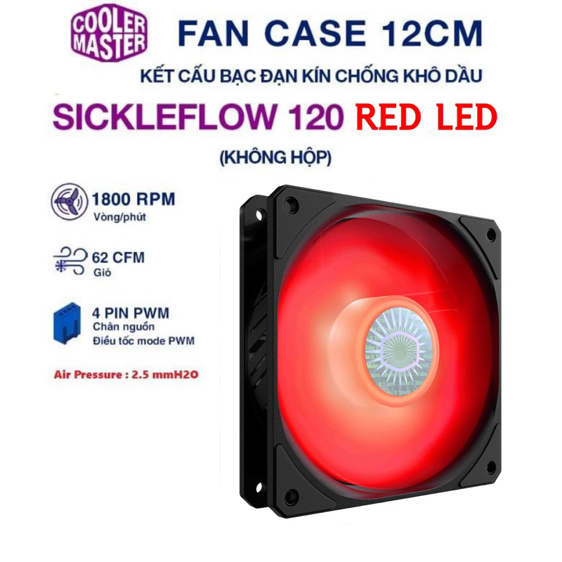 Quạt tản nhiệt case máy tính Cooler Master SickleFlow 120 - Quạt ...