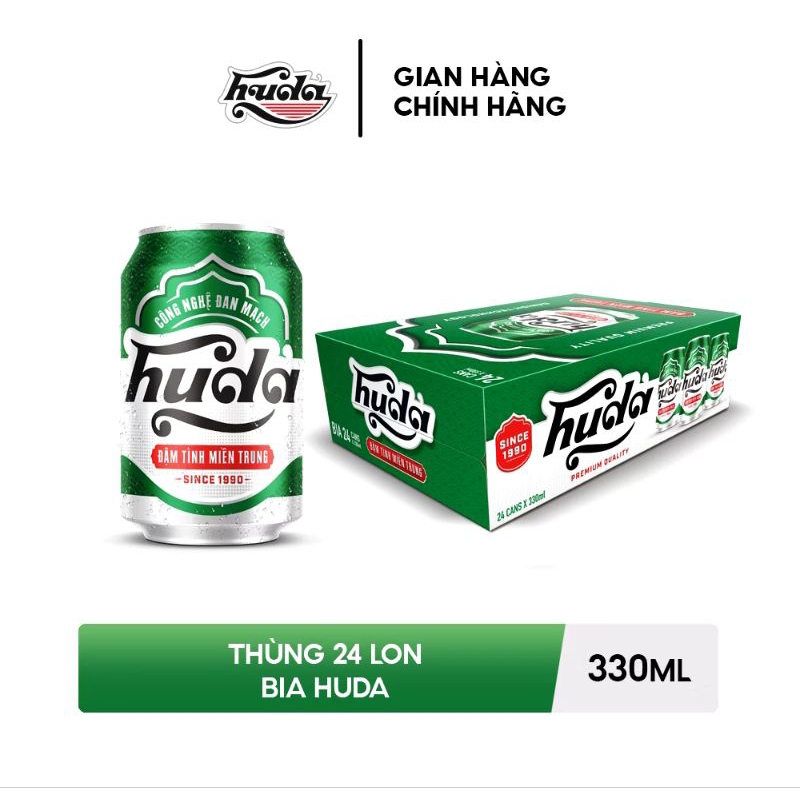 Thùng Bìa Huda Lon 330ml x24 lon | Shopee Việt Nam