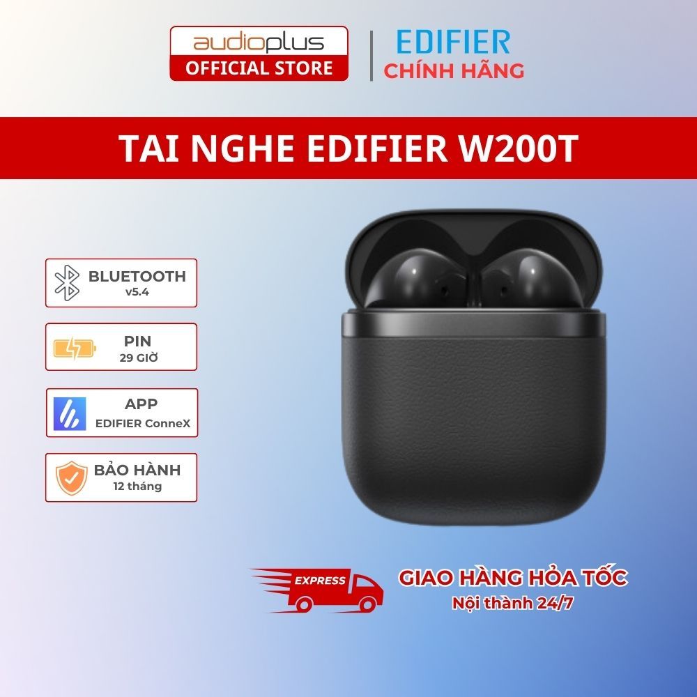 Tai nghe EDIFIER W200T - Bluetooth V5.4 - Khử ồn - Pin 29 giờ - Chính ...