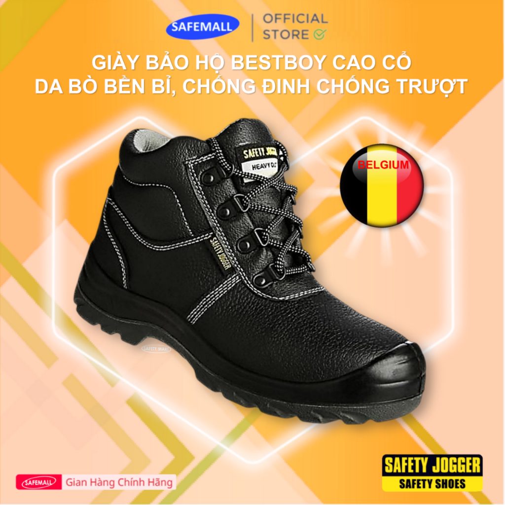 Giày bảo hộ lao động nam Safety Jogger Besboy cao cổ Bestrun thấp cổ ...