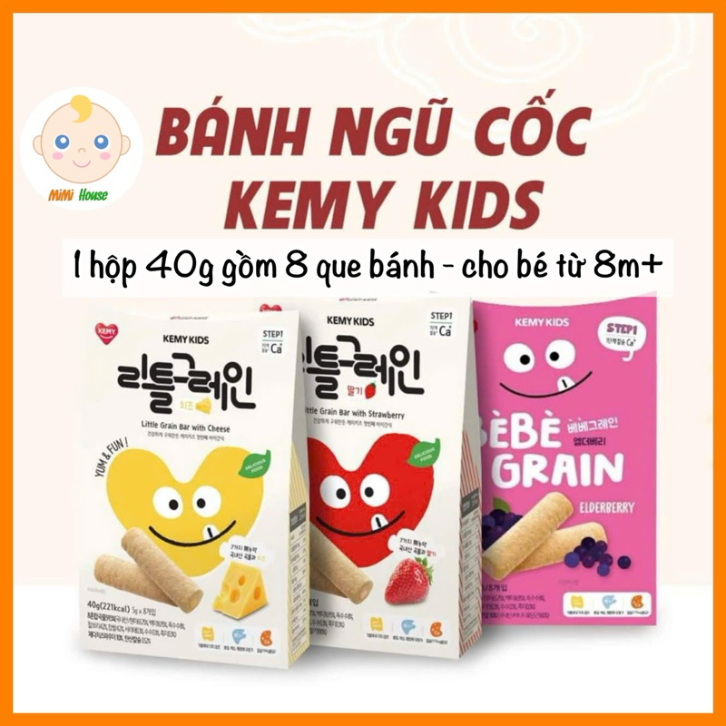[Date 11/2025] Bánh cuộn ngũ cốc Kemy Kids Hàn Quốc 40g cho bé 8m ...