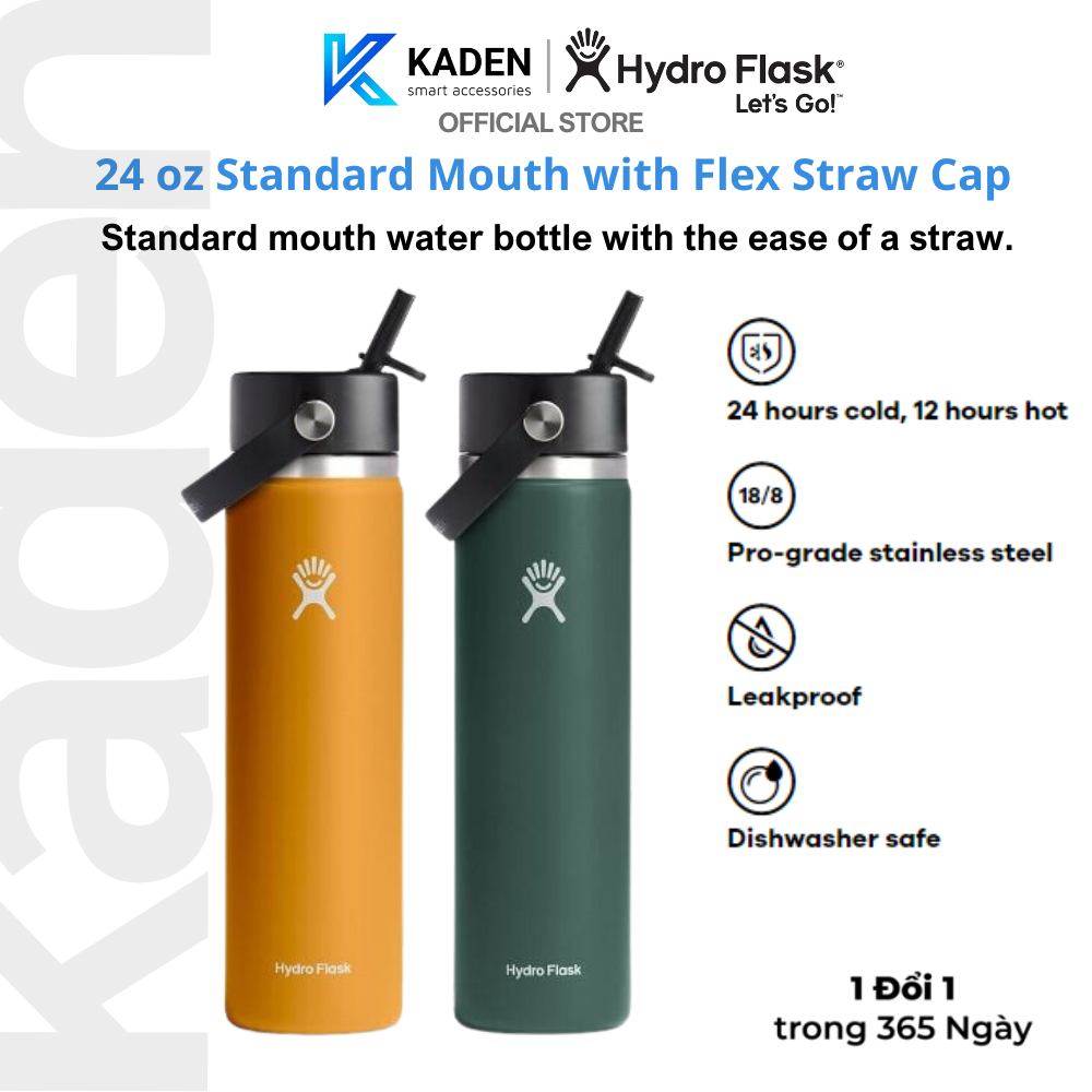 Bình Nước Giữ Lạnh Hydro Flask Wide Flex Straw Cap 24 Oz (710ml) Season 2024 - W24BFS - Hàng ...