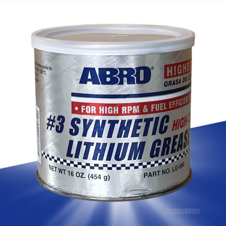 Bôi Trơn Tổng Hợp Chịu Nhiệt Đến 288 độ C Abro Synthetic Lithium Grease ...