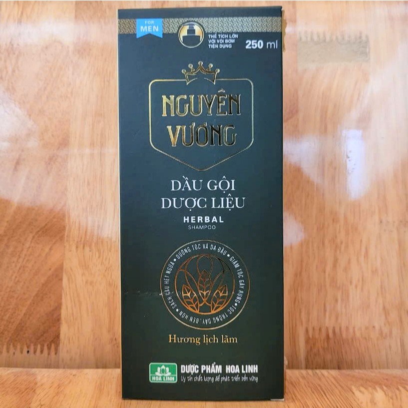 NGUYÊN VƯƠNG [chai XANH LÁ 250ml] DẦU GỘI DƯỢC LIỆU HƯƠNG LỊCH LÃM DÀNH CHO NAM HOA LINH Herbal ...