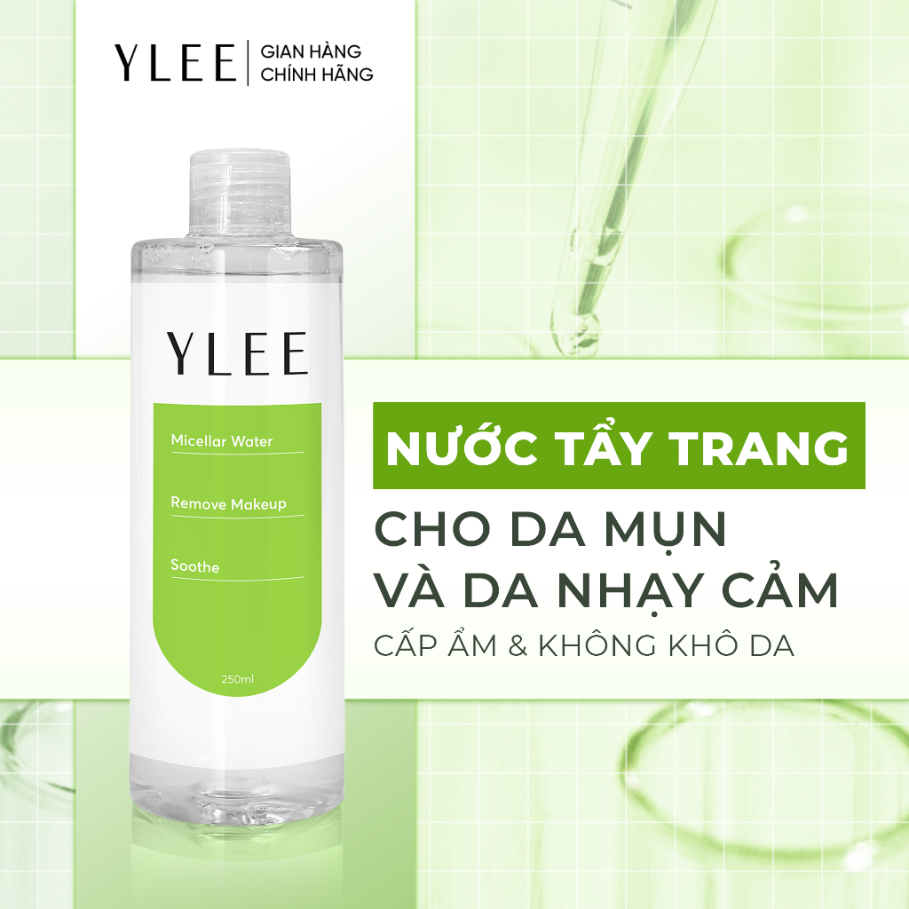 Nước Tẩy Trang và Làm Sạch Sâu Ylee cho Da Mụn và Da Nhạy Cảm | Shopee ...