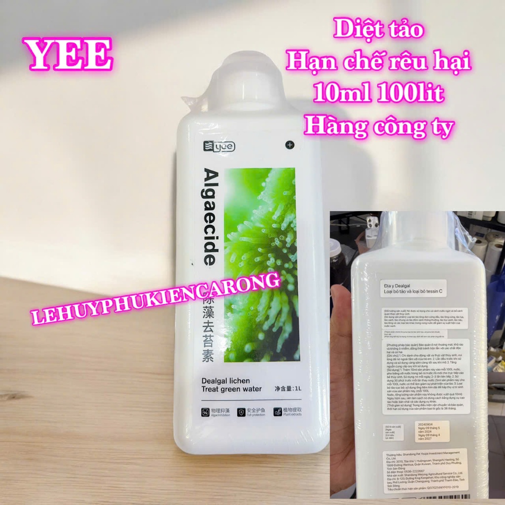 Yee Algaecide Hồ Bị Tảo Xanh Rêu Hại Làm Trong Nước Hàng Công Ty YEE ...