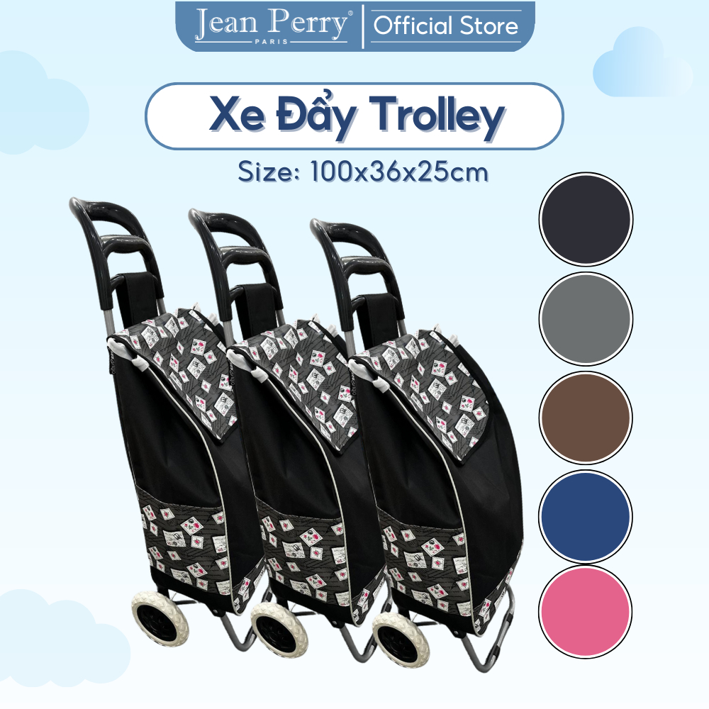 Xe đẩy xe kéo đi siêu thị Trolley kích thước 100x36x25cm | Shopee Việt Nam