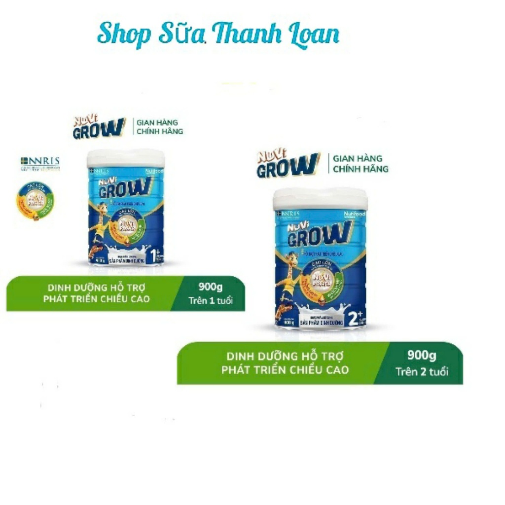 [HSD T7-2026] [Mẫu Mới] Sữa Bột Nutifood NUVI GROW 1+/ 2+ 900g Phát ...