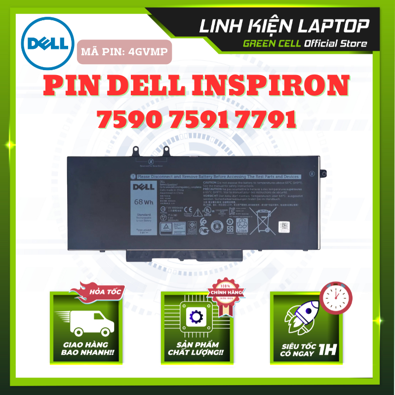 Pin Laptop Dell Latitude 5500 5510, Precision 3540 3550, Inspiron 7590 ...