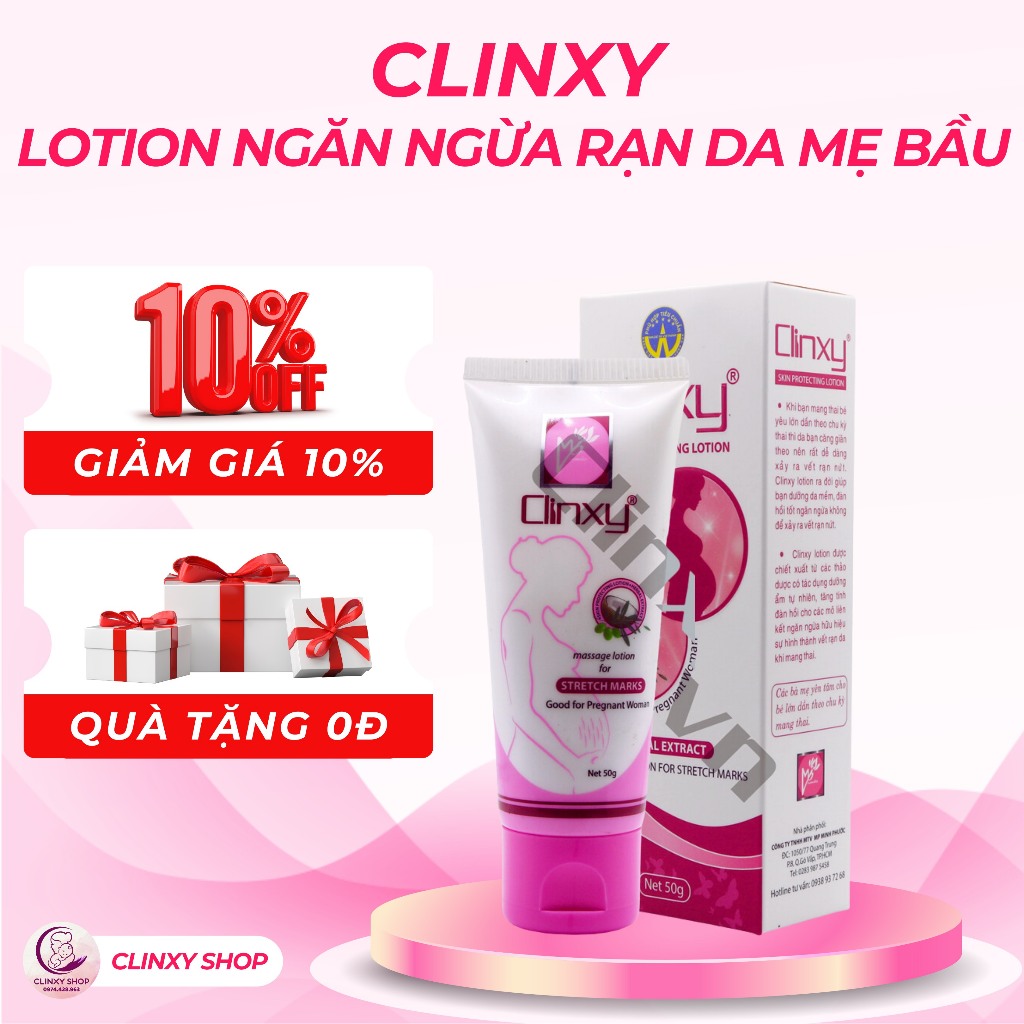 Lotion Ngăn Ngừa Rạn Nứt Da Cho Mẹ Bầu CLINXY [Date 05/25] - Tuýp/50g ...