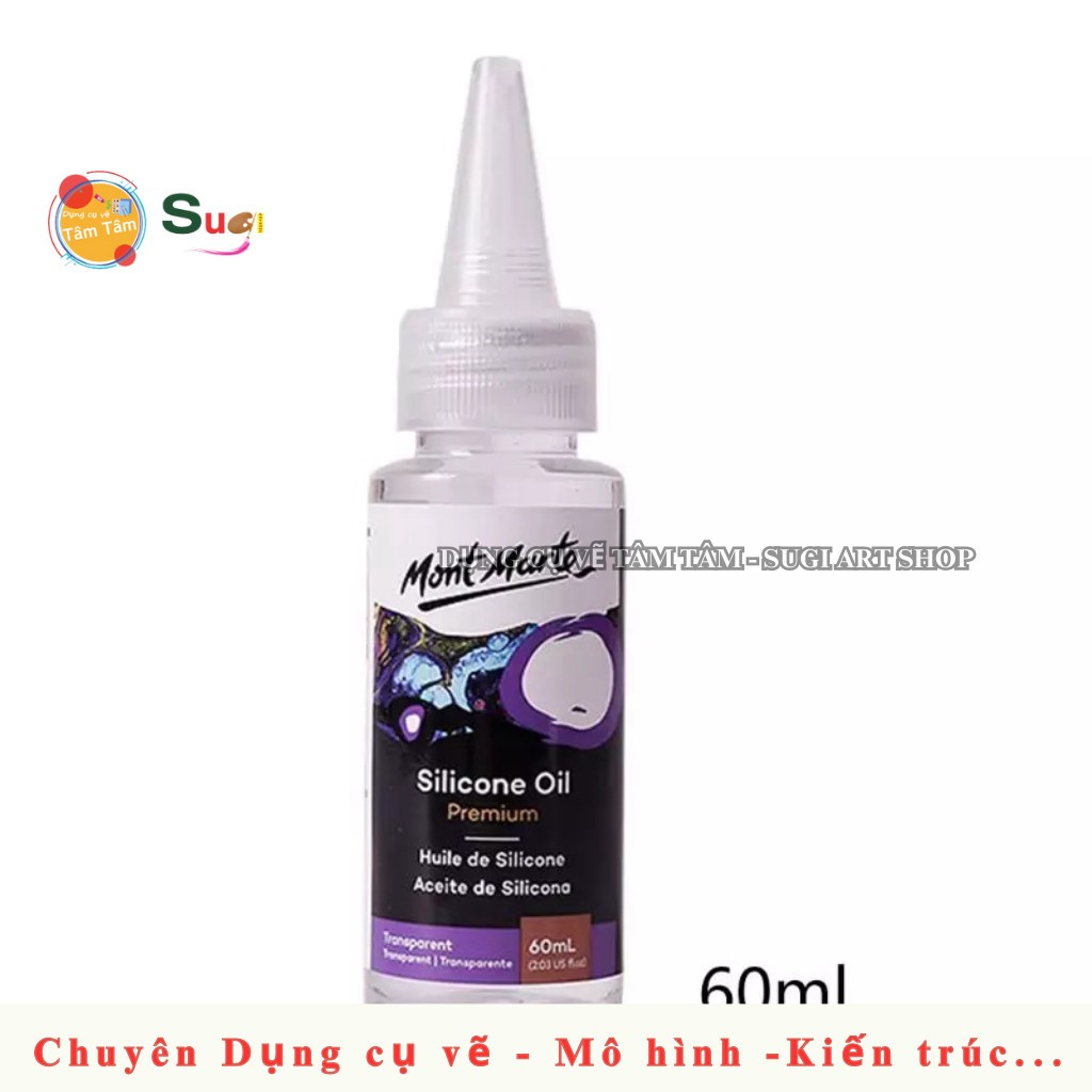 Dầu silicon loang màu, Oil silicon Mont Marte Pouring Acrylic 60ml ...