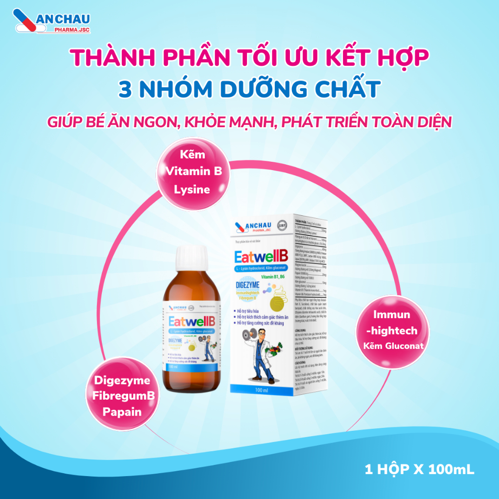 Siro ăn ngon hỗ trợ đề kháng cho bé EatwellB cải thiện biếng ăn và khỏe ...