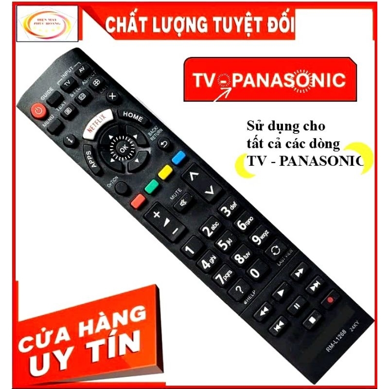 Remote điều khiển tivi Panasonic thông minh đa năng, tương thích với mọi loại Tivi Panasonic ...
