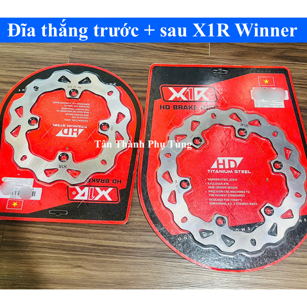 Đĩa thắng X1R gắn xe Winner Trước + Sau Chính hãng (Mã SP B6/B7 ...