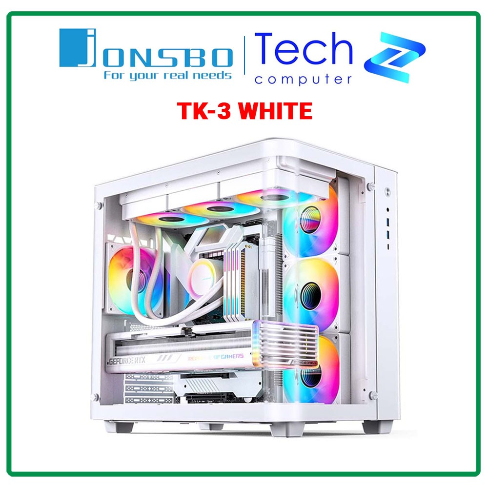Vỏ case JONSBO TK-3 WHITE (ATX/Mid Tower/Màu Trắng/Kính Cong) | Shopee ...