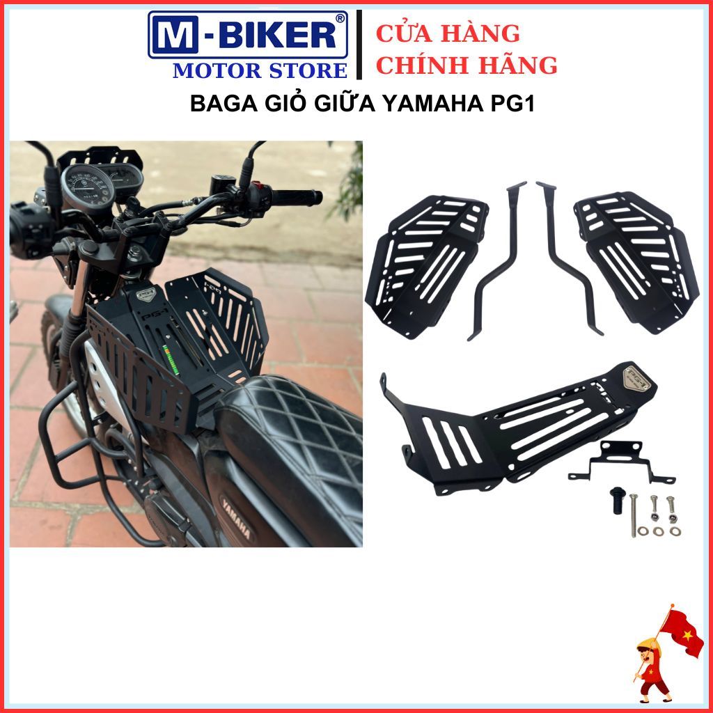 Baga giỏ giữa PG1, Baga giữa PG1, Ốp lườn Yamaha PG1 chính hãng MBIKER ...