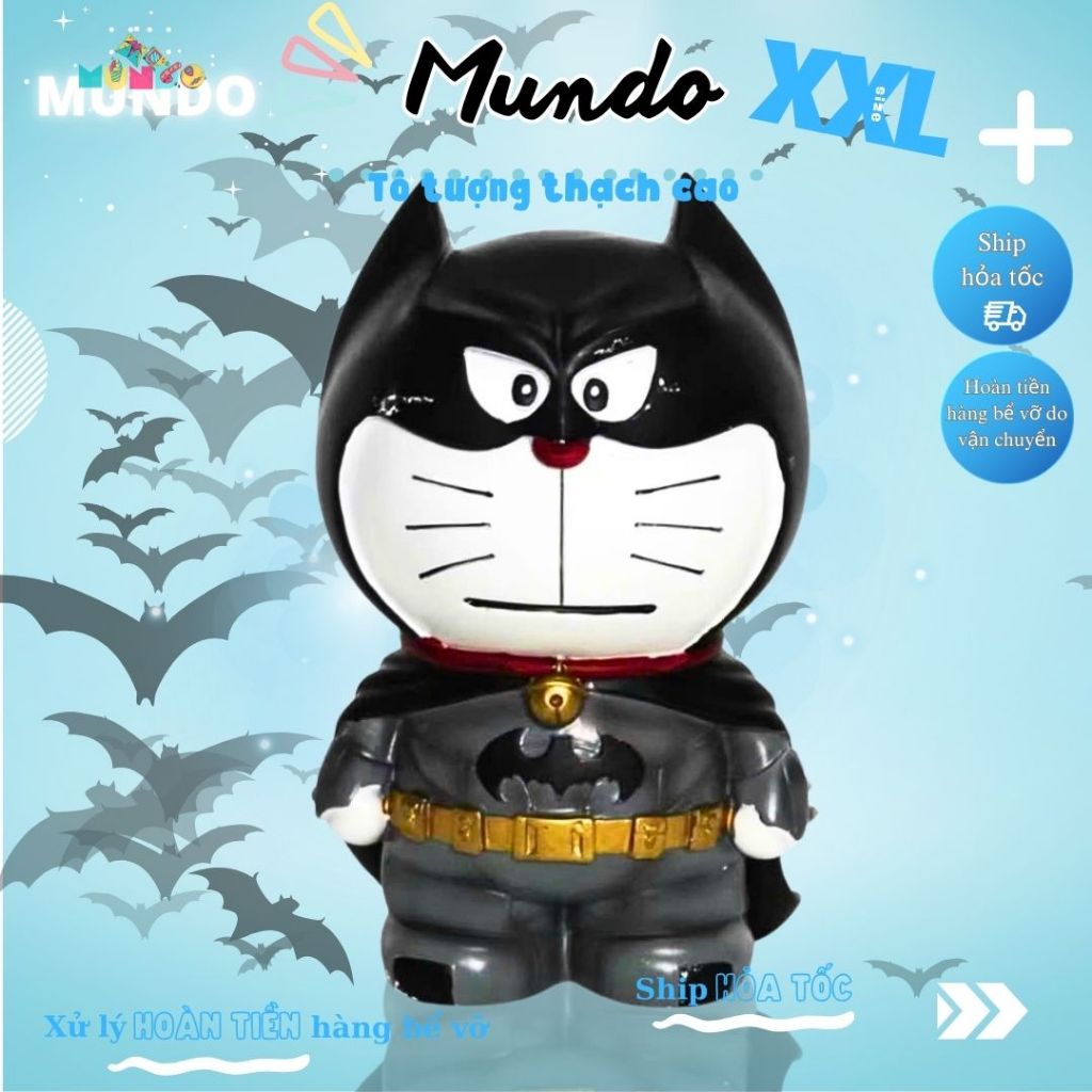 Tượng tô màu cao cấp (có màu cọ) chọn mẫu SIZE XXL DORAEMON BATMAN ...