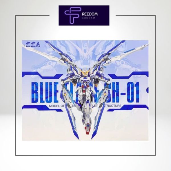 Mô Hình Lắp Ráp MG 1/100 ZZA Blue Flame CH-01 ZA08(Tặng kèm cán kiếm ...