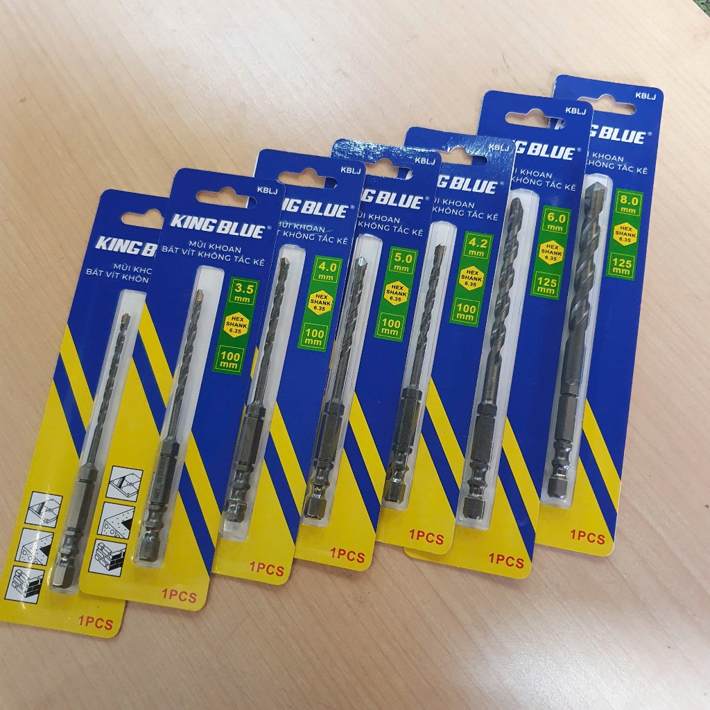 Mũi khoan đa năng khoan tường gạch men bắt vít không dùng tắc kê King ...