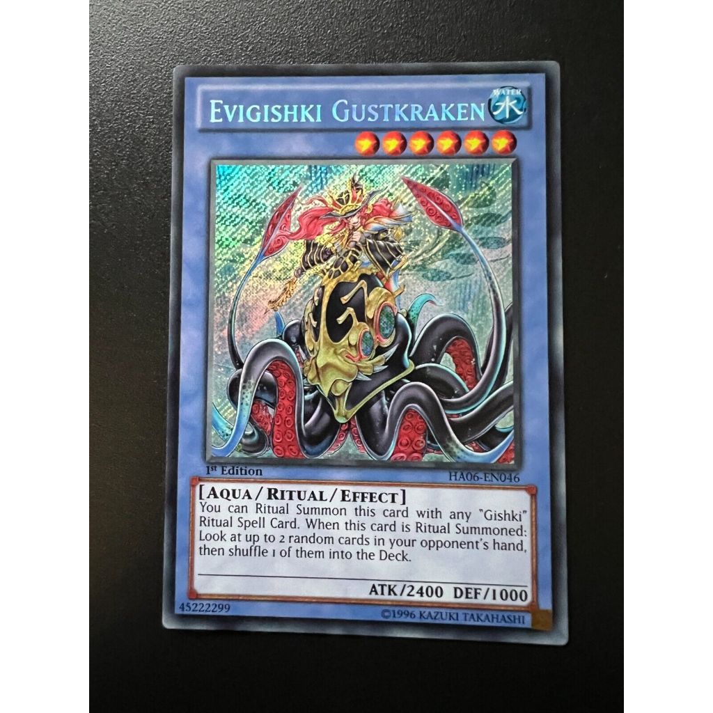 secret rare [ Dưa Hấu Yugioh ] Lá bài thẻ Evigishki Gustkraken - Tặng ...