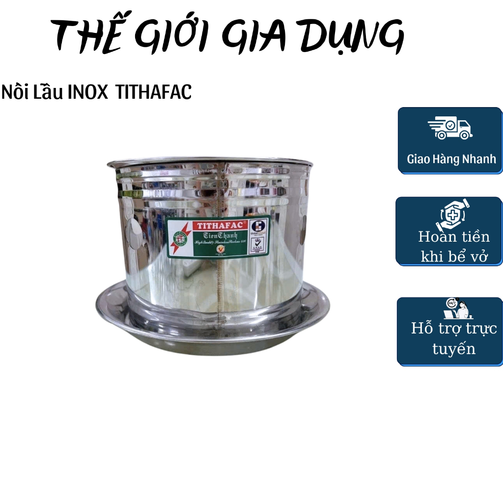 Nồi Nấu Lẩu 1 Người Ăn-Nồi Nấu Lẩu Inox TITHAFAC | Shopee Việt Nam