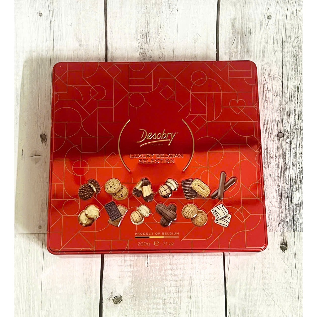 Bánh Phủ Socola Desobry Hộp Thiếc Đỏ 200g | Shopee Việt Nam